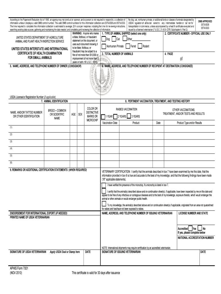 Pet Health Certificate Template