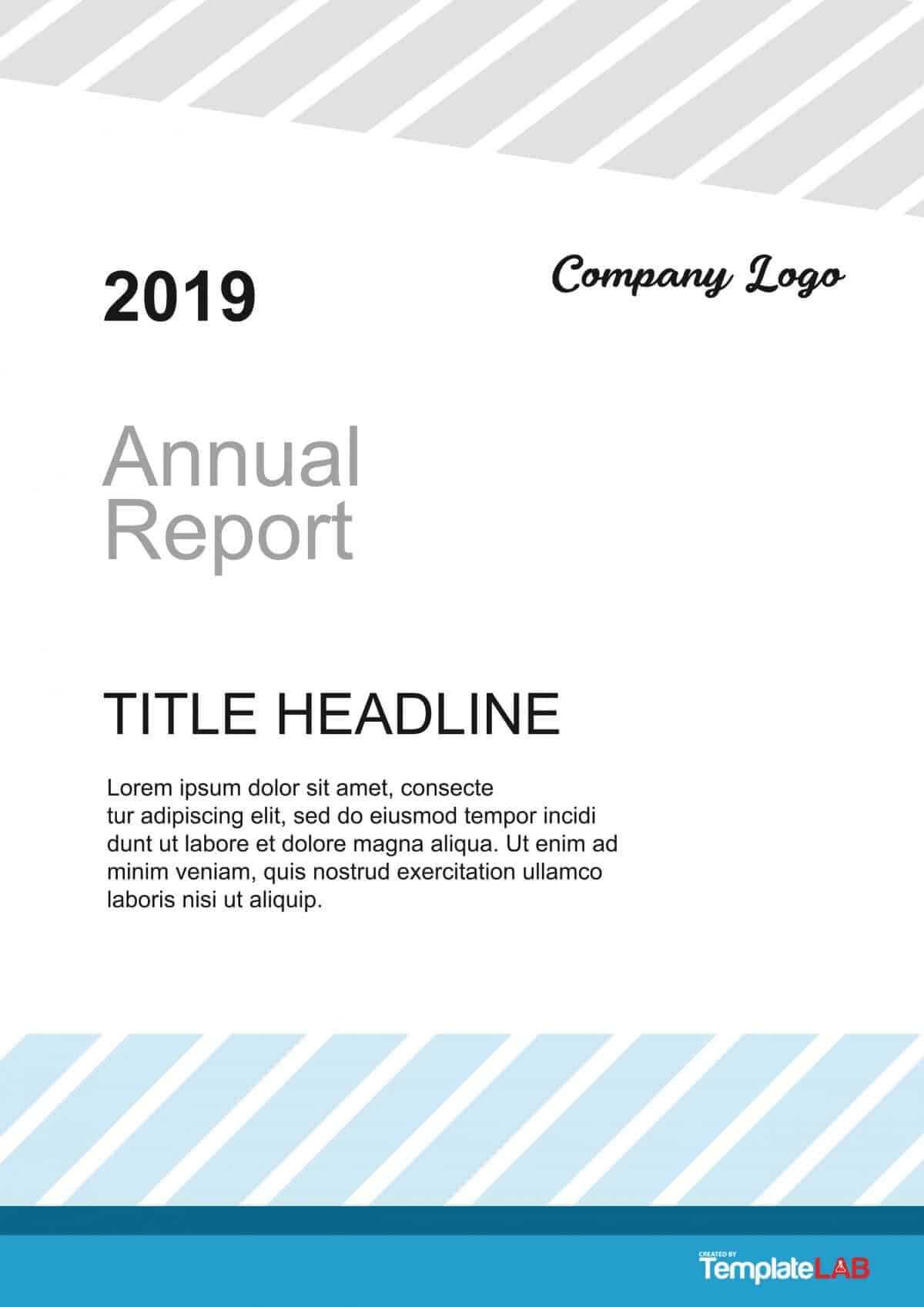 Cover Page For Report Template