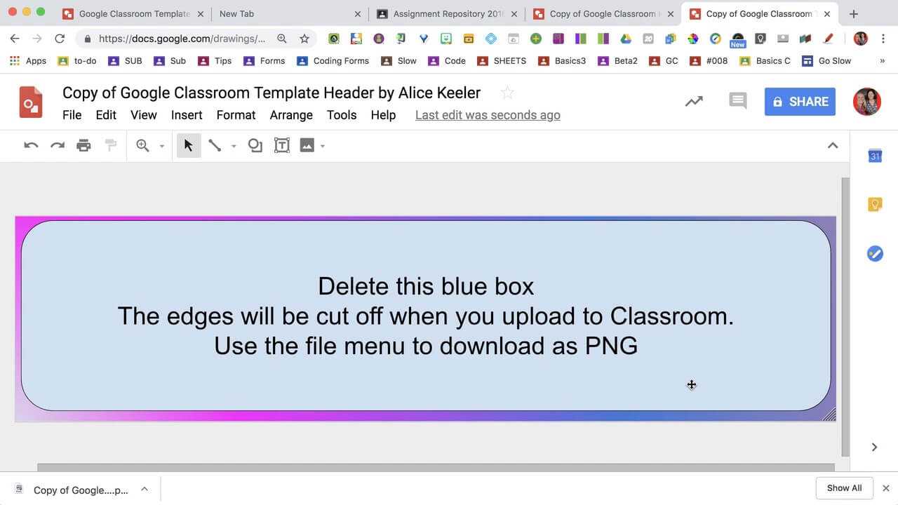 Design A Custom Google Classroom Header Regarding Classroom Banner 