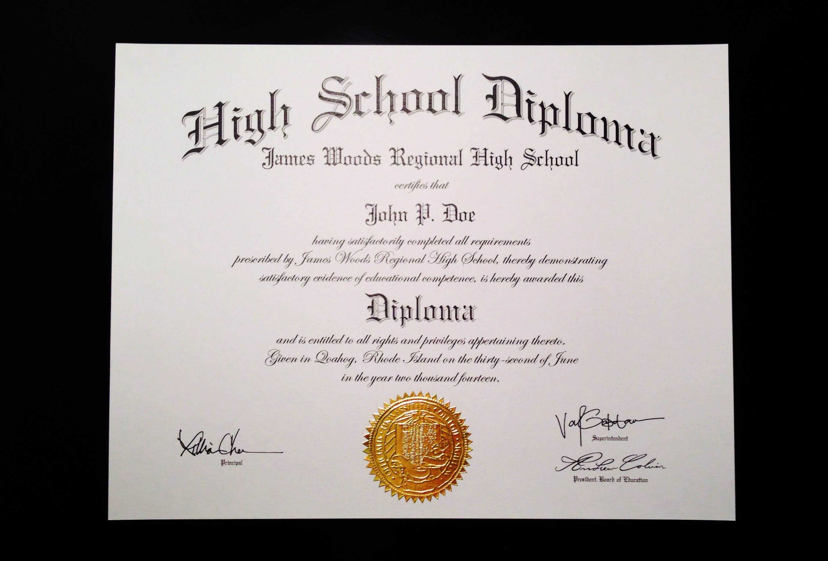 Fake High School Diploma Template Jeffrey D Brammer High In Ged Fake High School Diploma Template Jeffrey D Brammer High In Ged