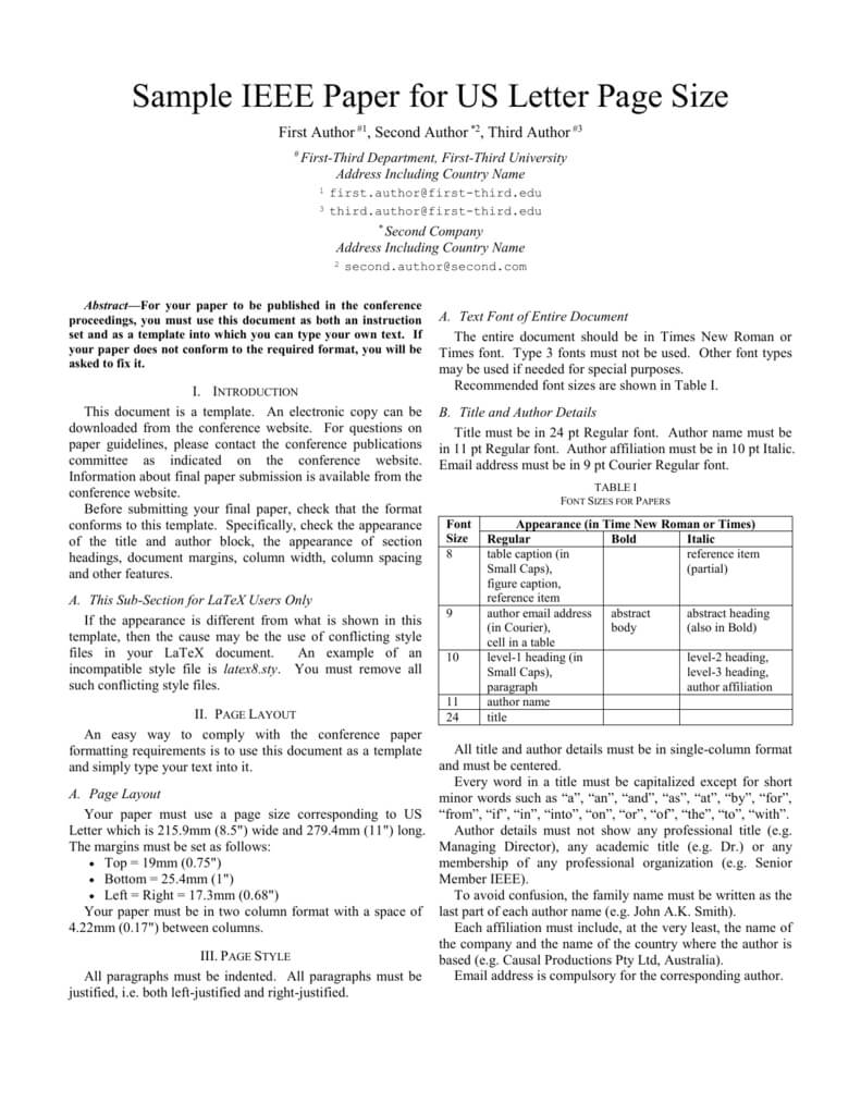 Ieee Template Word 2007
