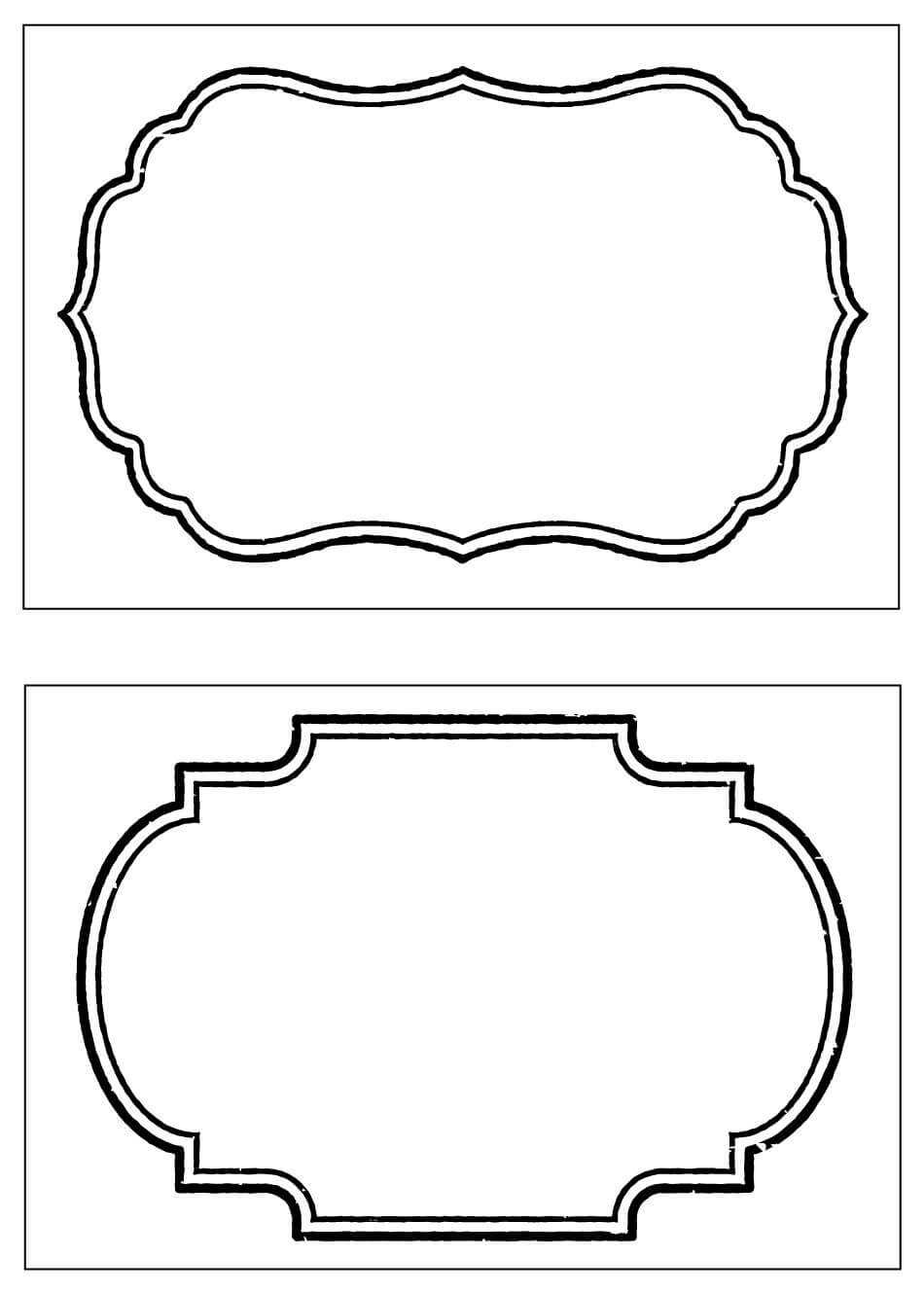 Party Basics Food Labels Recipes Free Label Templates Intended For 