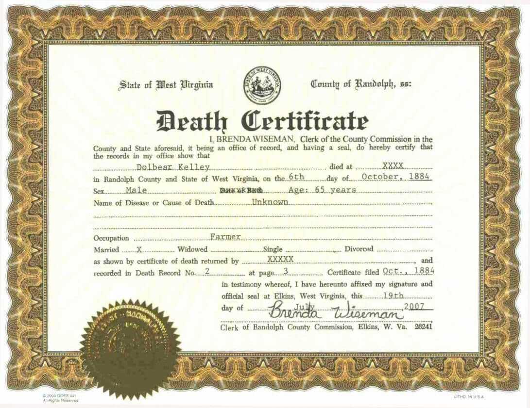 Sample Blank Birth Certificate Fresh Fake Template Free Within Fake 
